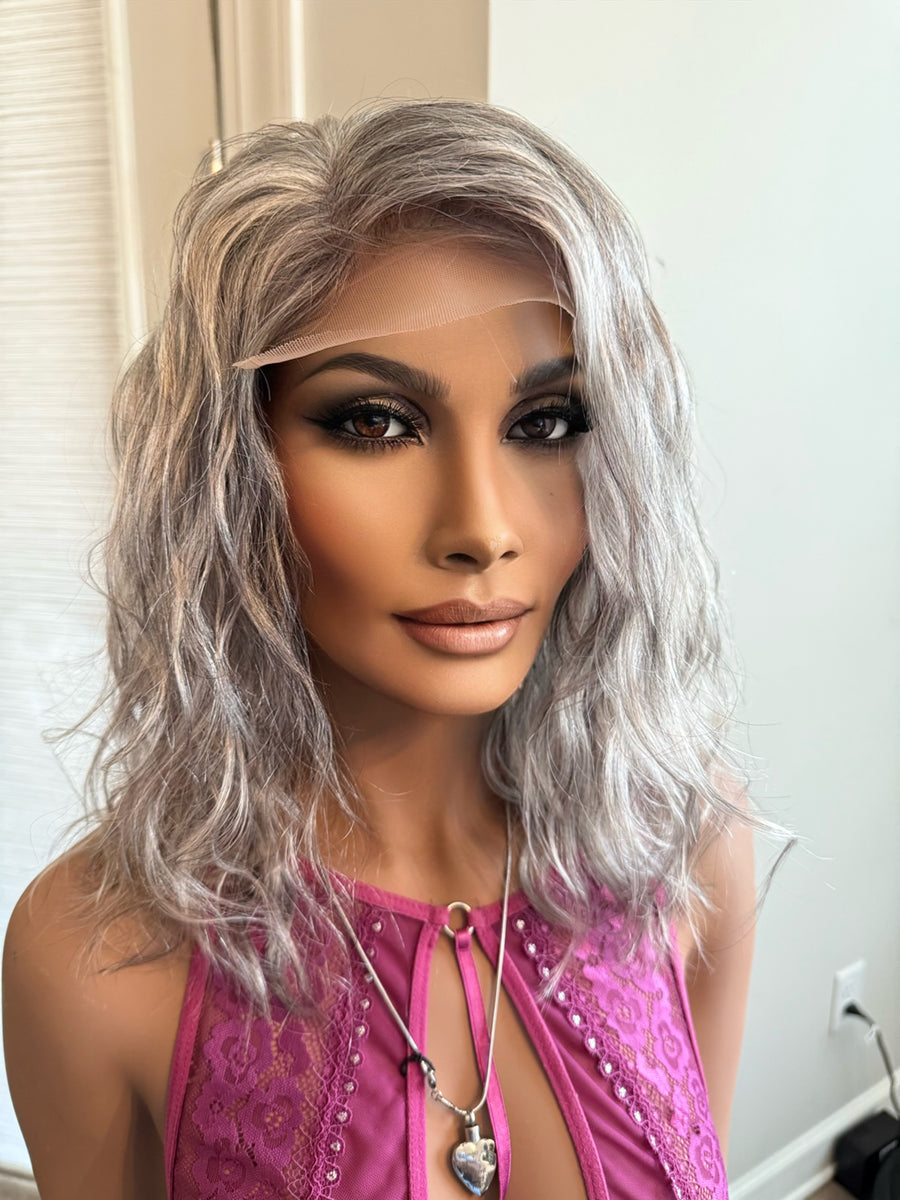 PreOrder “Danity” New Silver-Gray Closure Lace Wig – In Vogue Medical ...