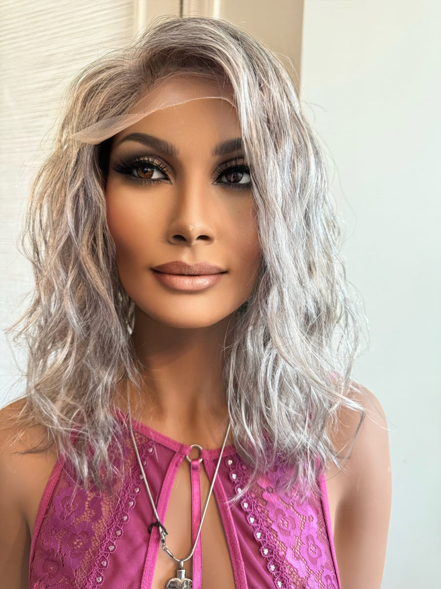PreOrder “Danity” New Silver-Gray Closure Lace Wig – In Vogue Medical ...